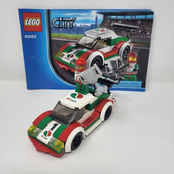 Lego | Toys | Lego City 6053 Racing Car And Driver Retired Complete ...
